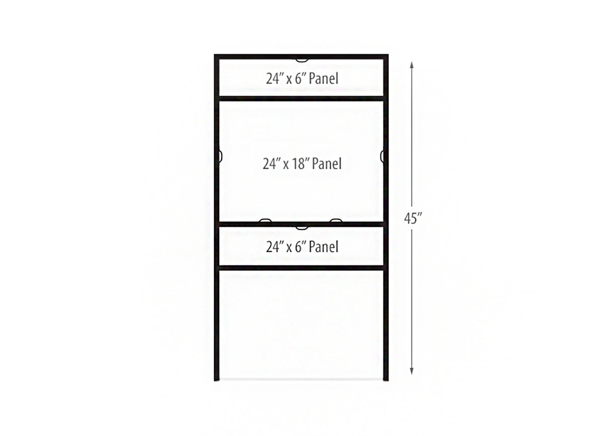 H-Frame Yard Signs, Double Rider - best price | Urban Sign and Print