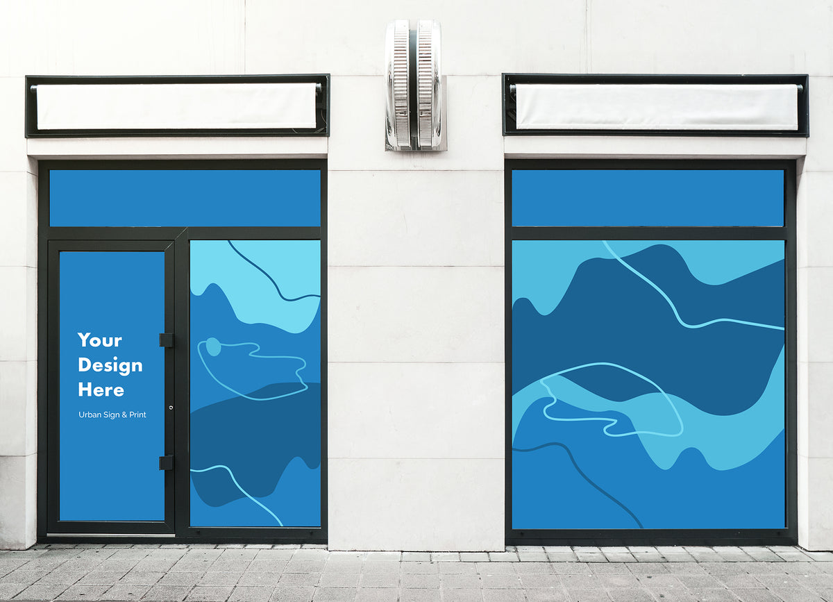 Opaque Vinyl Window Decals - best price | Urban Sign and Print
