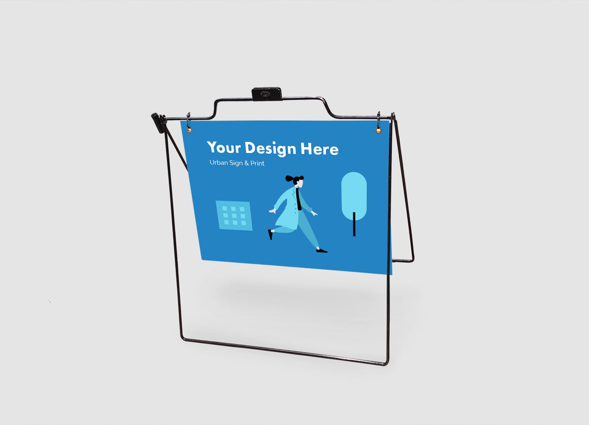 Metal Rod A-Frame Signs San Diego - best price | Urban Sign and Print